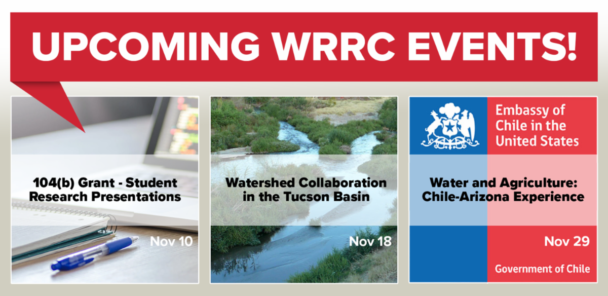 Weekly Wave: WRRC Offers Three Events in November | Water Resources ...