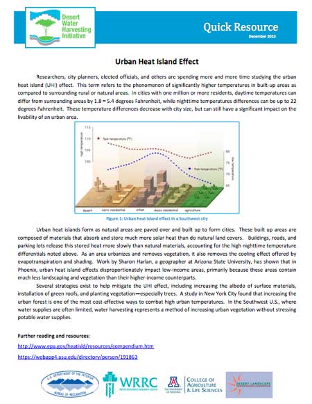 Quick Resource: Urban Heat Island Effect | Water Resources Research ...